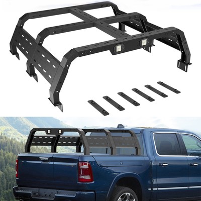 Adjustable Bed Rack High Bed Rack Truck Carrier For 2020-2024 Jeep ...