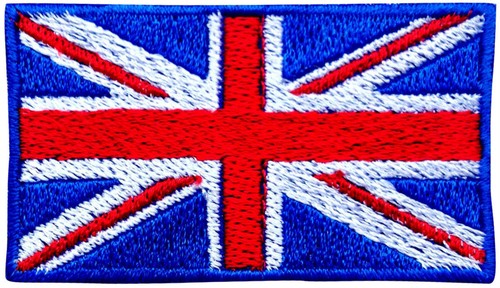 UK Flag Embroidered Iron On Patch Sew On Jeans Applique Jacket Fancy ...