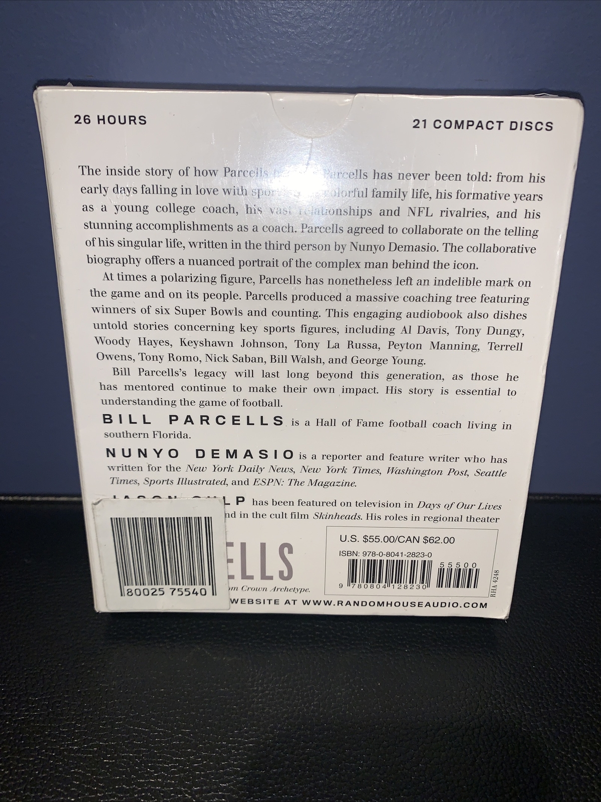 Parcells : A Football Life by Nunyo Demasio and Bill Parcells Sealed 21 ...