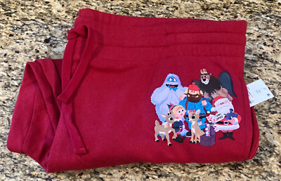 New Adult Rudolph red nosed reindeer Graphic Jogger Sweatpants Pants ...