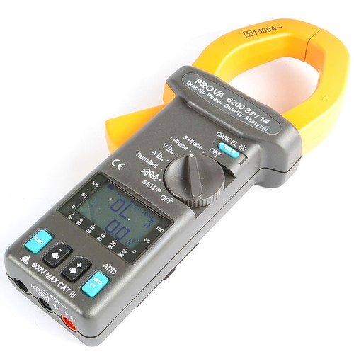 PROVA-6200 Graphic Power Quality Analyzer TES Tester Meter True RMS NEW ...
