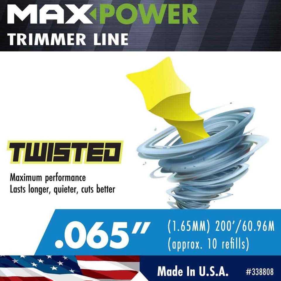 0.065 in Dia 200 Ft. L Twisted Trimmer Line | eBay