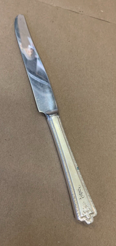 1 Dinner Knife Knives Bradford Oneida Silverplate 1929 Monogram F or H ...