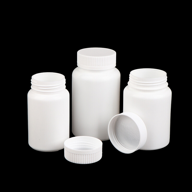 White Empty Plastic Capsule Pill Bottle Medicine Container Vitamin 20ml ...