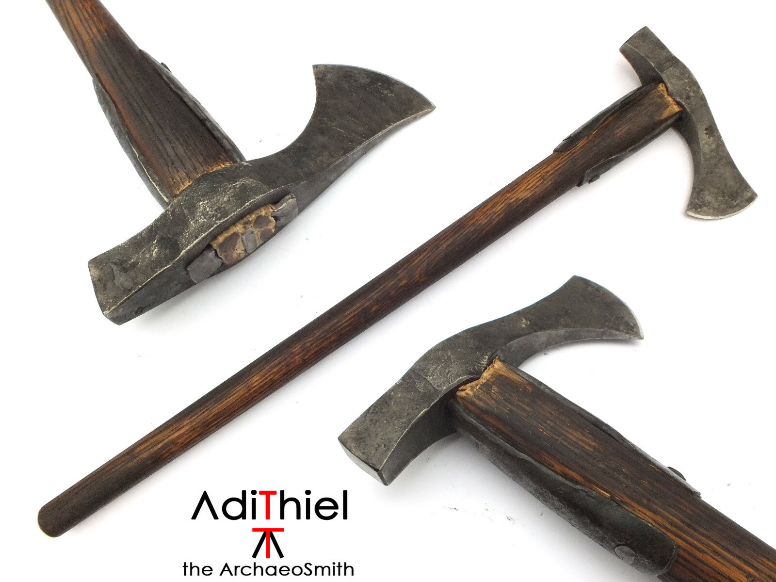 FN_02a Hammer Poll TOMAHAWK with Burned and Oiled Oak Wood Handle | eBay