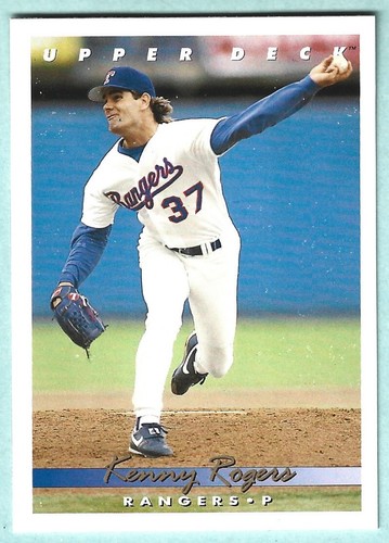 1993 Upper Deck - Gold Hologram - Kenny Rogers - #92 - Texas Rangers ...