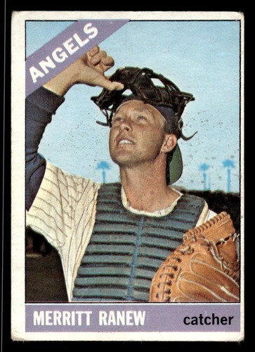 1966 TOPPS MERRITT RANEW 62b VG SOLD STATEMENT BASEBALL CALIFORNIA ...