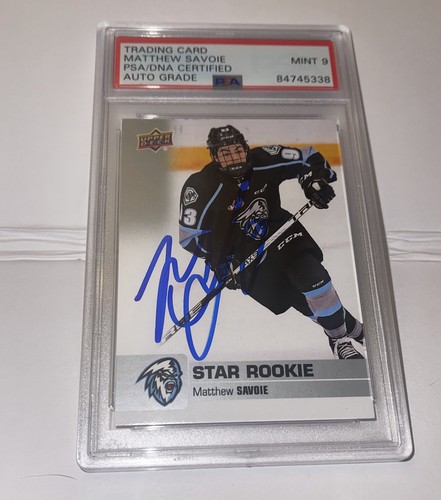 2019-20 Upper Deck CHL Star Rookie Autograph Signed Matthew Savoie #389 ...