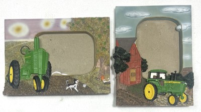 Lot of 2 John Deere Picture Frames ~ Great for your John Deere ...