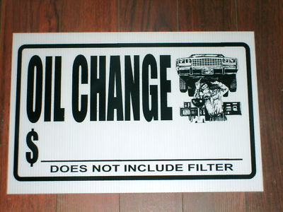 Auto Repair Shop Sign: Oil Change Pricing | eBay