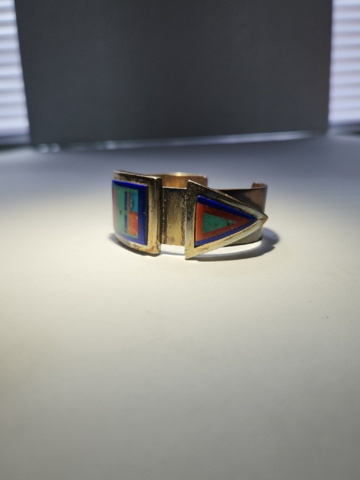Lynol Yellowhorse Sterling Cuff Bracelet .925 | eBay