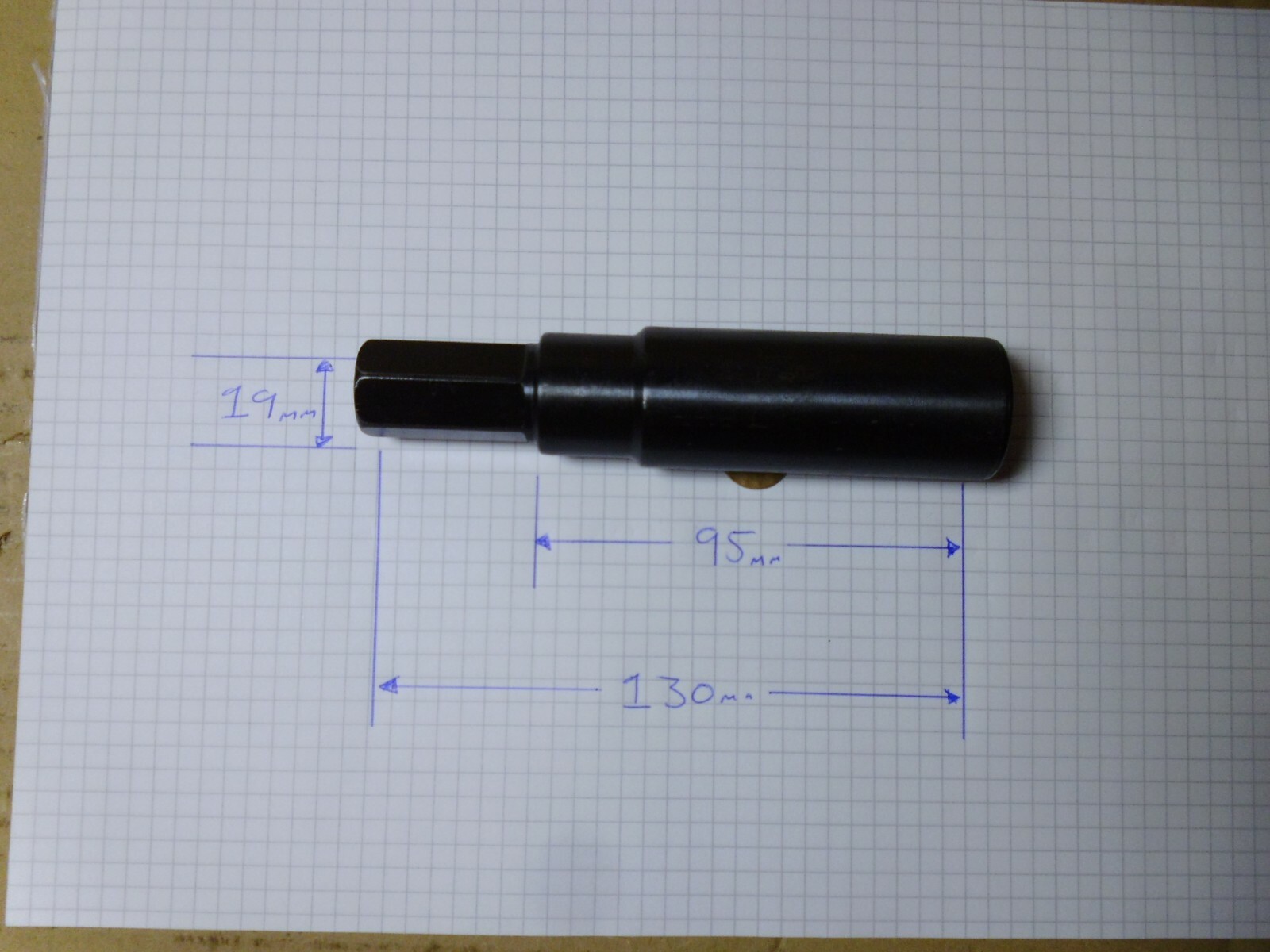 Takeda HVS Machine Vice Handle Extension - 19mm Hexagon Drive - Vise ...