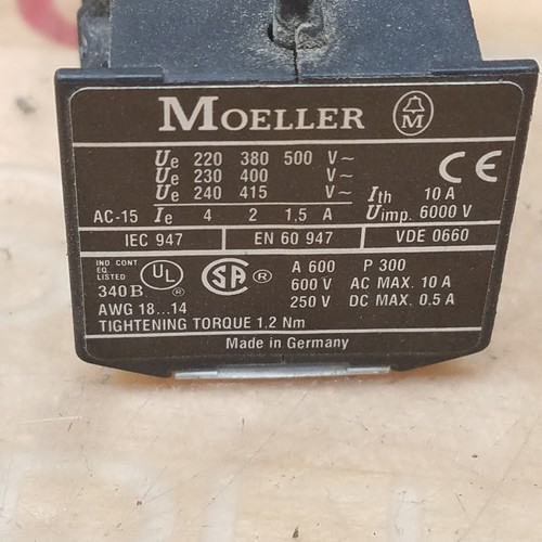 Moeller 22 DIL EM Contactor, 10A 6000V, AWG 18-14 - USED | eBay