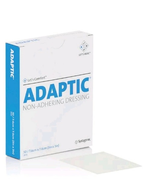 ADAPTIC Dressing Non-Adhering Gauze 3" x 3" (Pack of 25), Systagenix ...