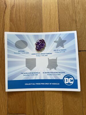 SDCC 2023 Nightmare Stone Pin, Dawn Of DC: Knight Terrors Comics | eBay