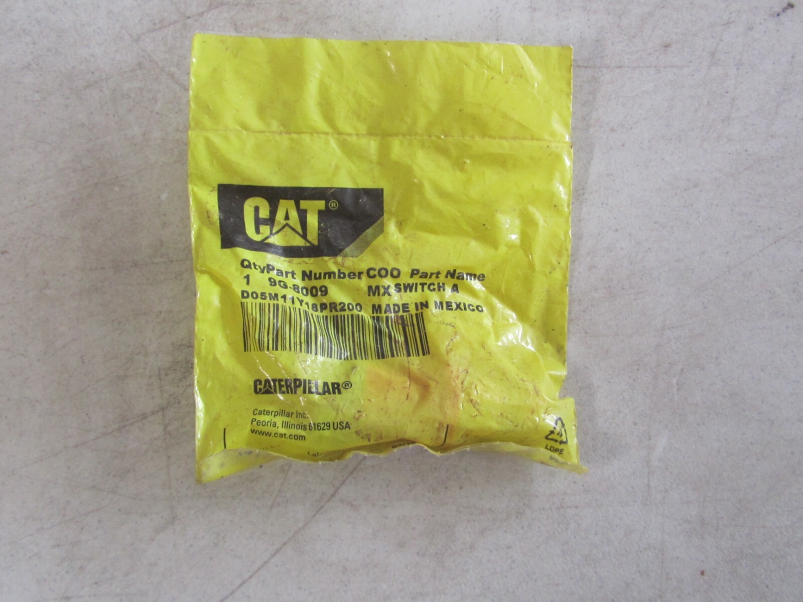 9G8009 Genuine Caterpillar Switch Assembly for sale online | eBay