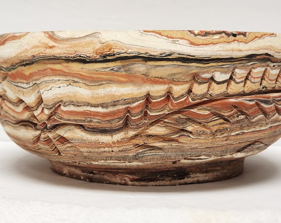 Hand Made Painted Comanche Native American Pottery Texas Planter Bowl ...