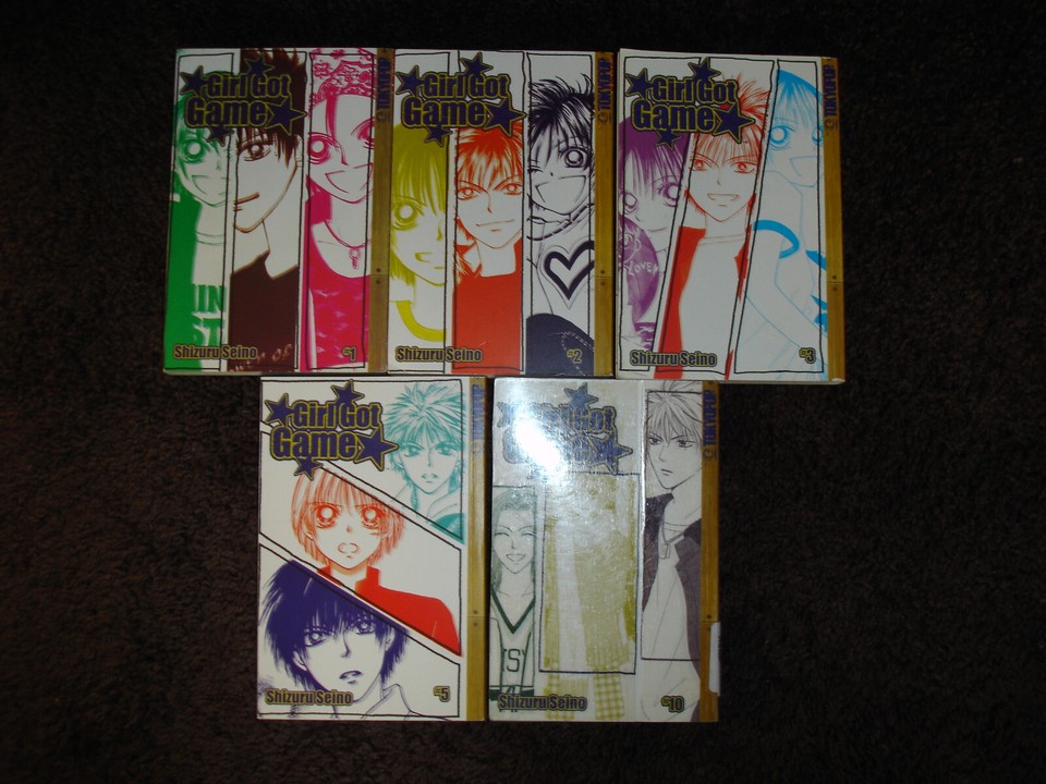 Girl Got Game MANGA LOT Vol 1 2 3 5 and 10 by Shizuru Seino English 1st ...
