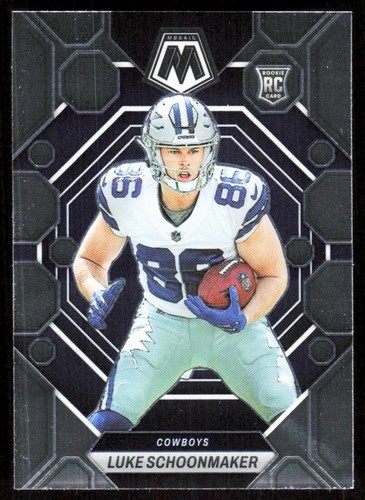 2023 2089A Panini Mosaic Rookie Luke Schoonmaker Rookie Dallas Cowboys ...