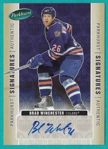 2005-06 Parkhurst Signatures #WI Brad Winchester Edmonton Oilers | eBay
