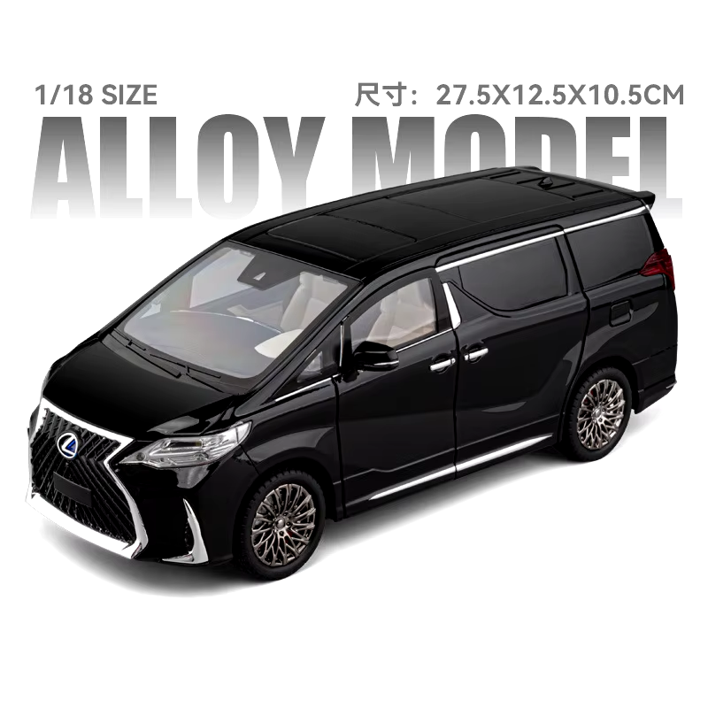 1/18 Lexus LM300 MPV Alloy Car Model Diecasts Metal Commercial Vehicles ...