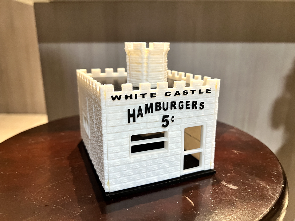 O Scale White Castle Building 3D Printed Kit | eBay