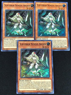 YUGIOH SUBTERROR NEMESIS ARCHER OP11-EN005 SUPER X3 NM | eBay