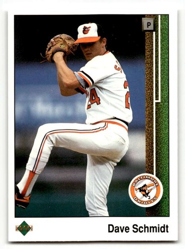 1989 Upper Deck #447 Dave Schmidt Baltimore Orioles Baseball Cards E ID ...