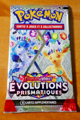 POKEMON EVOLUTIONS PRISMATIQUES FRANCAIS PACK X1 BOOSTER SEALED SCELLE ...