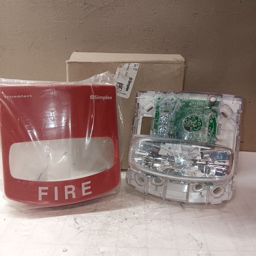 NEW SIMPLEX 4906-9109 FIRE ALARM STROBE RED "FIRE" MARKED 24 VDC | eBay