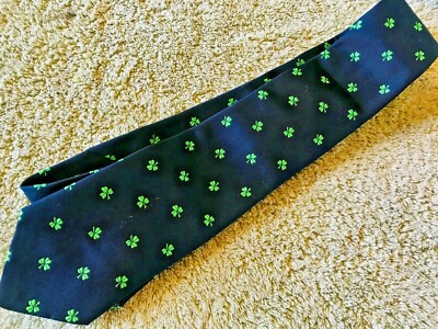 BRAND NEW MADE IN IRELAND HORTEX QUALITY SHAMROCK TIE IN BLUE FIELD | eBay