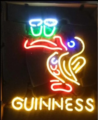 20"x16" Guinness Beer Toucan Bird Neon Sign Lamp Light Visual Bar ...
