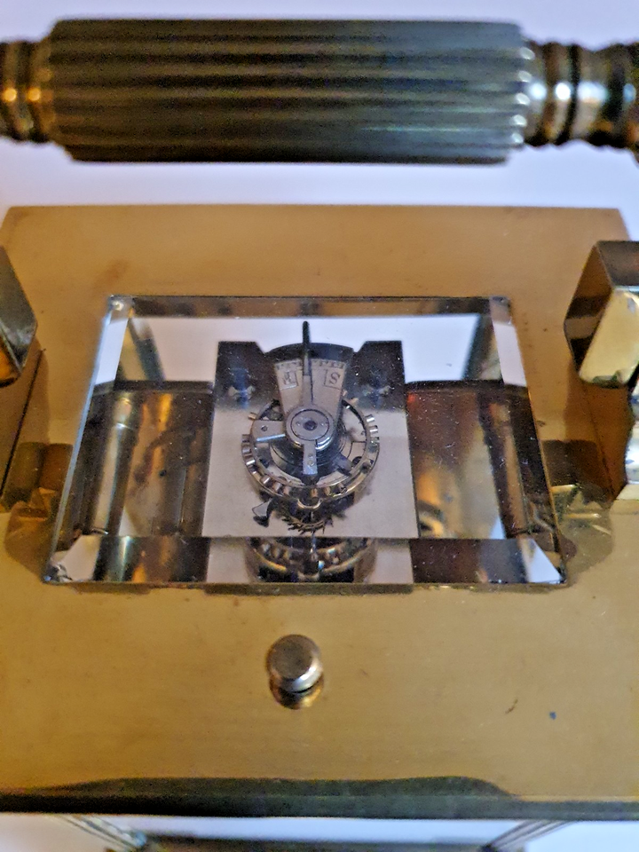 AN IMPRESSIVE STRIKING CARRIAGE CLOCK + REPEAT by MAURICE & Co, PARIS ...