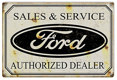 Auto Dealer Reproduction Garage Shop Man Cave Metal Sign 18x30 | eBay