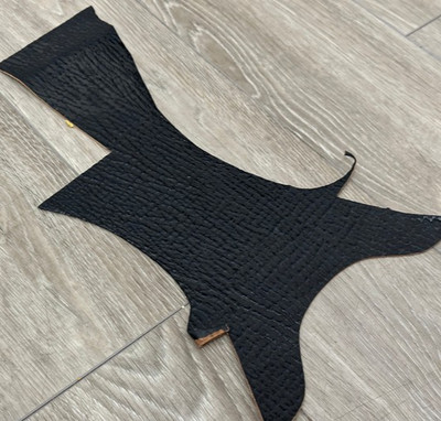 BLACK Genuine Shark Hide Skin Taxidermy Sharkskin Leather exotic Fish ...