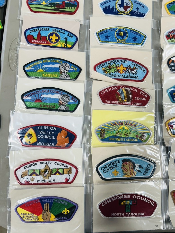Boy Scout Lot Of 43 Council Shoulder Patches | eBay