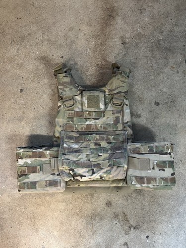Improved Outer Tactical Vest Plate Carrier with Inserts OCP Multicam ...