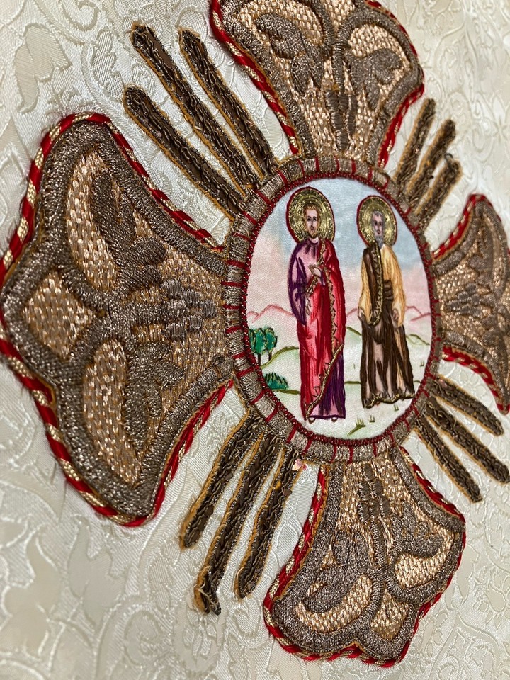 Catholic Priest Vestment Vesica Appliqué St Peter St Paul Eastern Rite ...