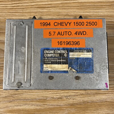 C1500 16196396 Chevy Engine Computer ECM ECU 5.0L 5.7L 1993 1994 | eBay