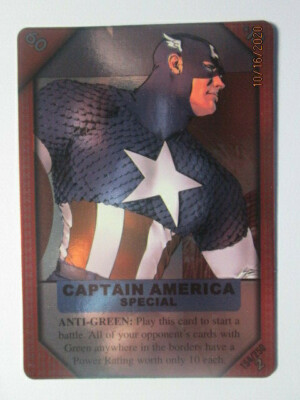 2002 MARVEL RECHARGE CCG - SERIES 2 - FOIL CARD - CAPTAIN AME SPECIAL ...
