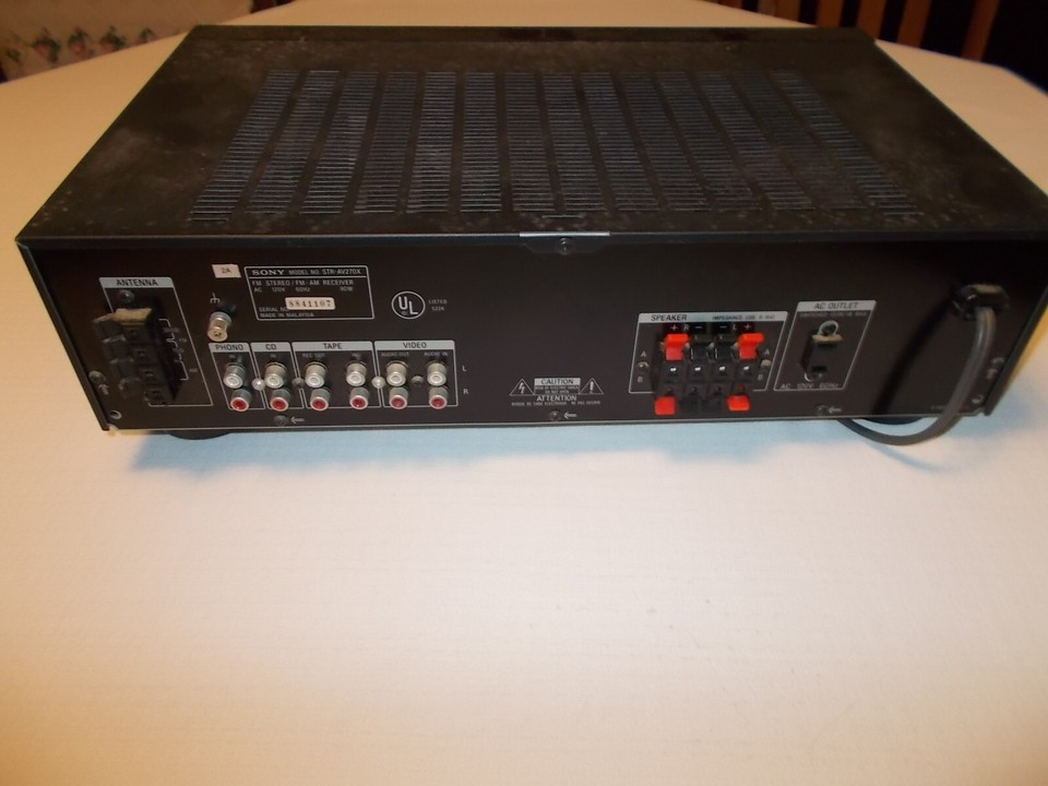 Sony STR-AV320 Audio/Video AV Control Center 2 Channel AM/FM Stereo ...