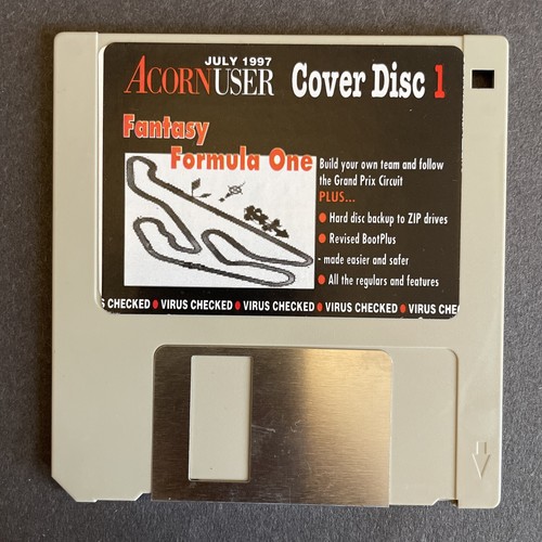 PC Acorn User Floppy Disk - Fantasy Formula One | eBay