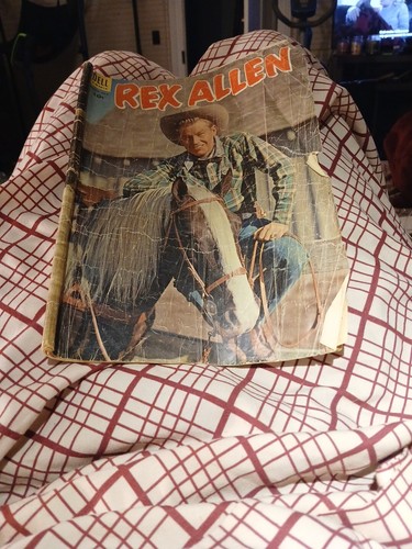 REX ALLEN #12 Golden Age 1954 DELL COMICS PHOTO COVER Western Cowboy ...