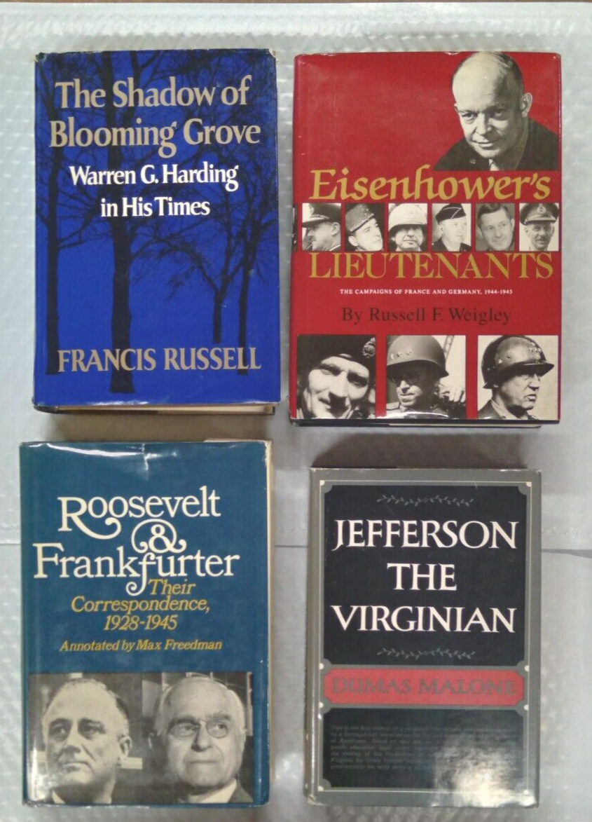Lot of 4 US President Books: FDR,Jefferson,Ike,Harding | eBay