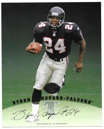 Byron Hanspard 1997 LEAF SIGNATURE SERIES 8X10 PHOTO AUTOGRAPH CARD ...