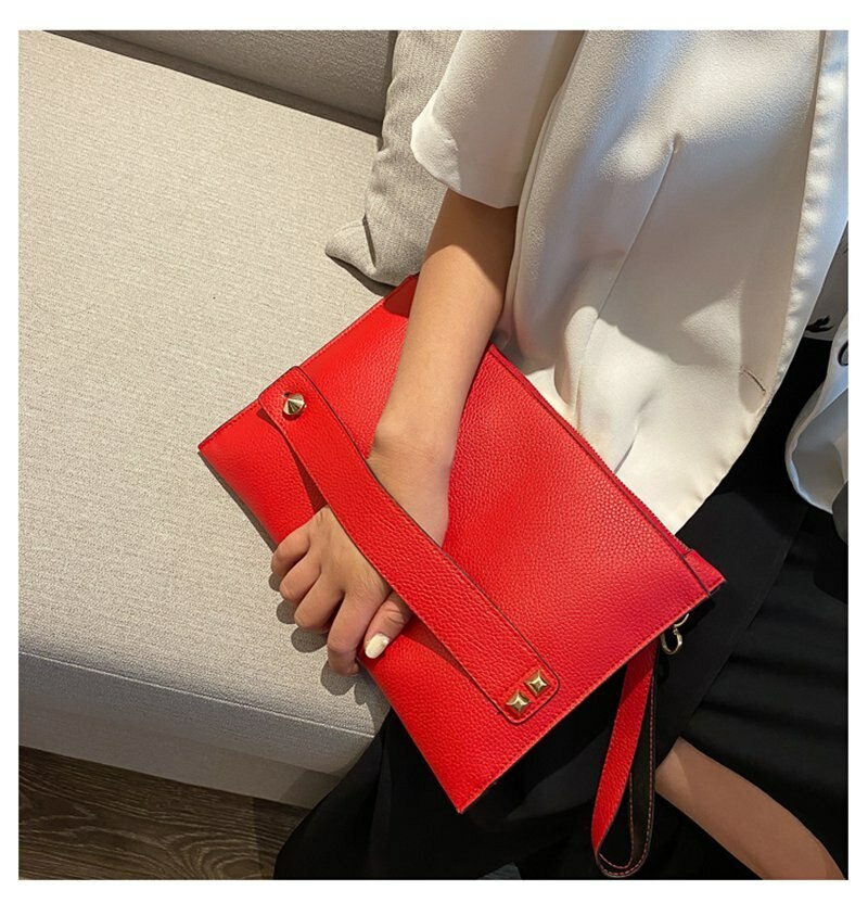 Luxury Clutch Handbags Women Bags Leather Designer zipper Evening Women ...