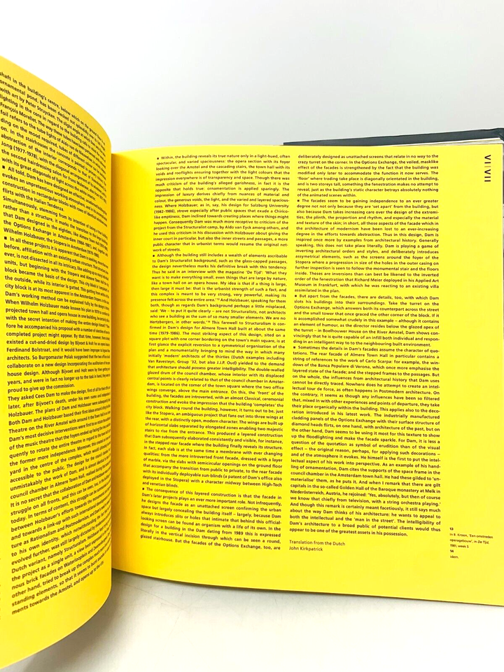 1989 Cees Dam Monographs of Dutch Architects Bart Lootsma Hardcover ...