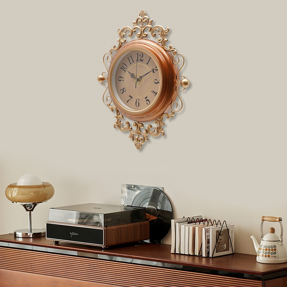 Wall Clock Silent Non-Ticking Wall Clock Battery Operated Home New ...