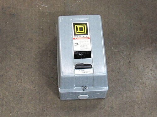SQUARE D MAGNETIC MOTOR STARTER MO558L 8536SBG2S SER A 110/120V - USED ...