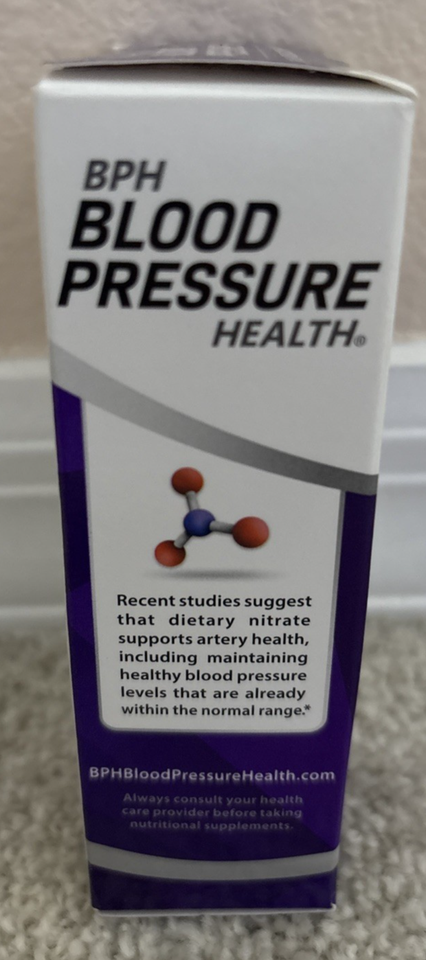BPH Blood Pressure Health Maintenance Dietary Supplement Caplets Purple ...
